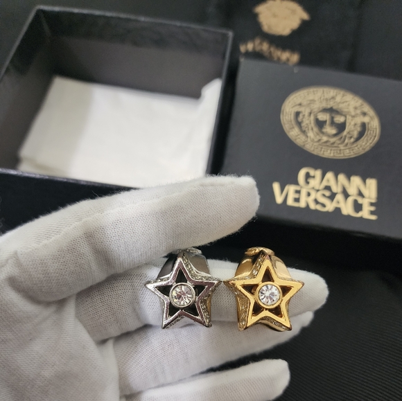 Versace | Jewelry | Auth Gianni Versace Star Ring Size 657 Ring | Poshmark